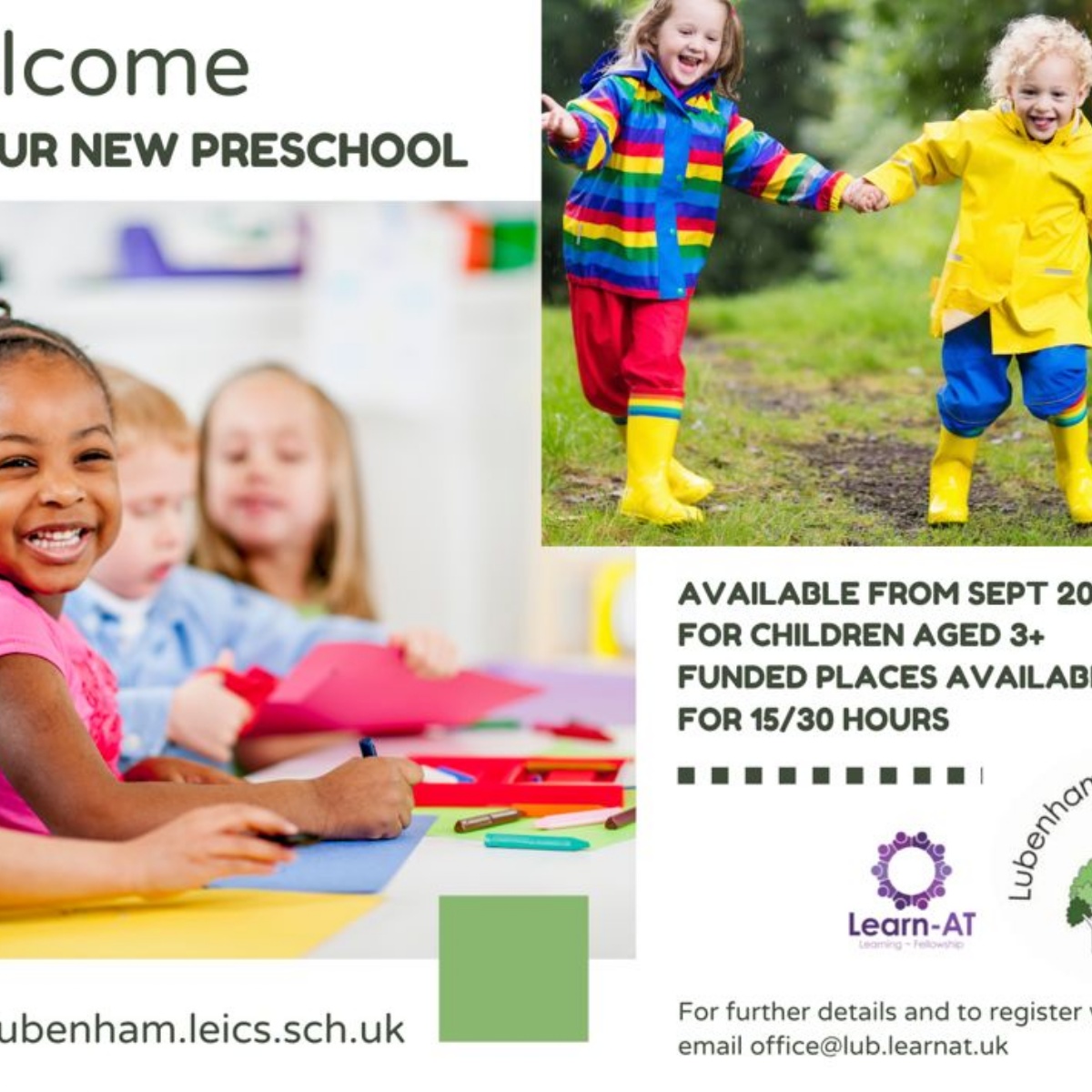 New Preschool - Opening September 2023 - Lubenham CE Primary School